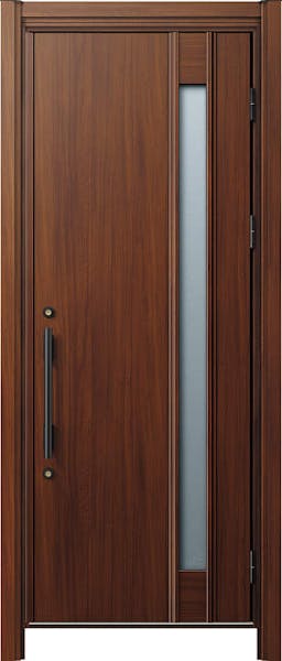 ドアリモ玄関ドアD30 D2仕様 C09木目色 片開き 手動錠（ストレート/クラシックハンドル）｜YKKAP｜カインズリフォーム