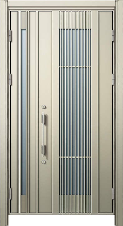 ドアリモ玄関ドアD30 D4仕様 C02アルミ色 親子 手動錠（ストレート/クラシックハンドル）｜YKKAP｜カインズリフォーム