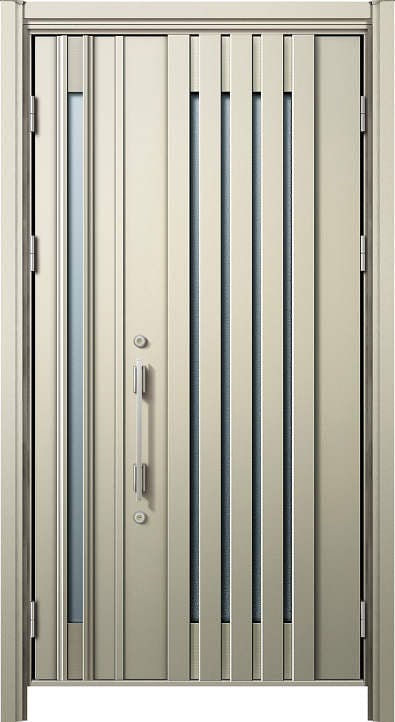 ドアリモ玄関ドアD30 D4仕様 C03アルミ色 親子 手動錠（ストレート/クラシックハンドル）｜YKKAP｜カインズリフォーム