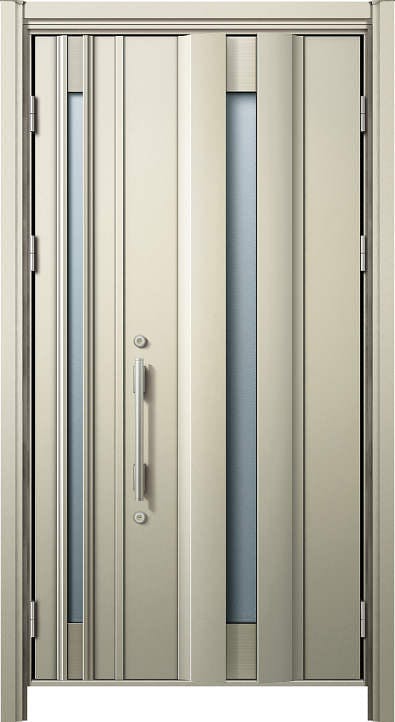 ドアリモ玄関ドアD30 D4仕様 C04アルミ色 親子 手動錠（ストレート/クラシックハンドル）｜YKKAP｜カインズリフォーム