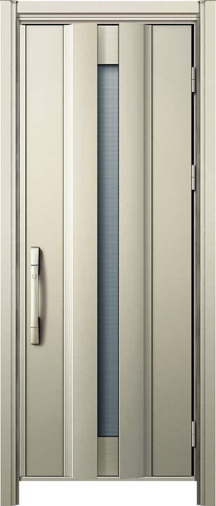 ドアリモ玄関ドアD30 D4仕様 C04T通風 アルミ色 片開き ポケットキー（ストレートハンドル）｜YKKAP｜カインズリフォーム