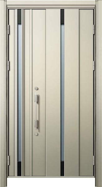 ドアリモ玄関ドアD30 D2仕様 C08アルミ色 親子 手動錠（ストレート/クラシックハンドル）｜YKKAP｜カインズリフォーム