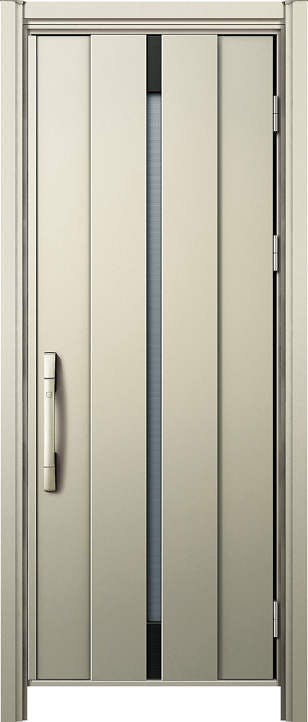 ドアリモ玄関ドアD30 D2仕様 C08K通風 アルミ色 片開き ポケットキー（ストレートハンドル）｜YKKAP｜カインズリフォーム