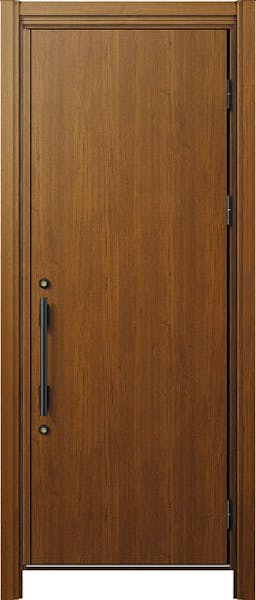 ドアリモ玄関ドアD30 D4仕様 C10木目色 片開き 手動錠（ストレート/クラシックハンドル）｜YKKAP｜カインズリフォーム