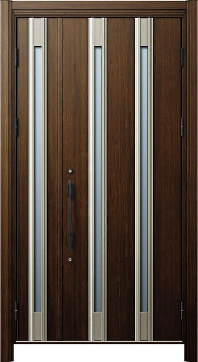 ドアリモ玄関ドアD30 D2仕様 F04木目色 親子 手動錠（ストレート/クラシックハンドル）｜YKKAP｜カインズリフォーム