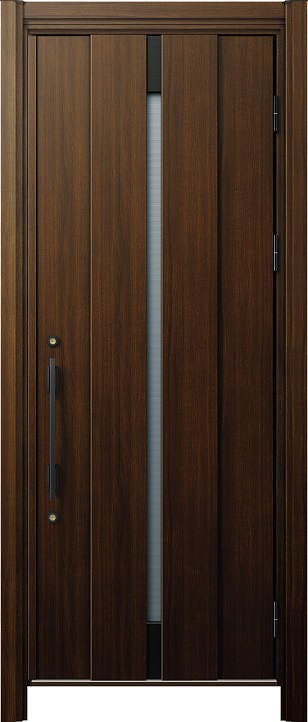 ドアリモ玄関ドアD30 D2仕様 C08K通風 木目色 片開き 手動錠（ストレート/クラシックハンドル）｜YKKAP｜カインズリフォーム