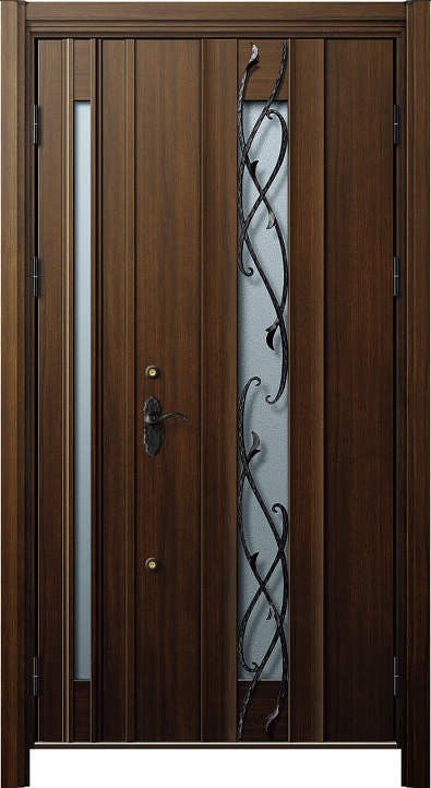 ドアリモ玄関ドアD30 D2仕様 E09 親子 ピタットキー（洋風カーブハンドル）｜YKKAP｜カインズリフォーム