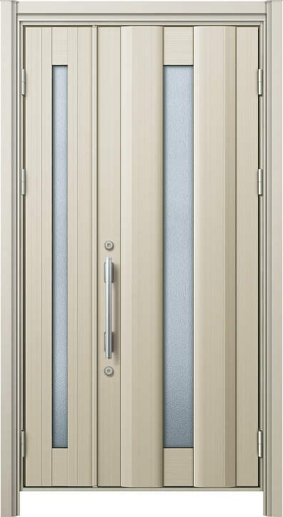 ドアリモ玄関ドアD30 アルミ仕様 S01アルミ色 親子 手動錠（ストレート/クラシックハンドル）｜YKKAP｜カインズリフォーム