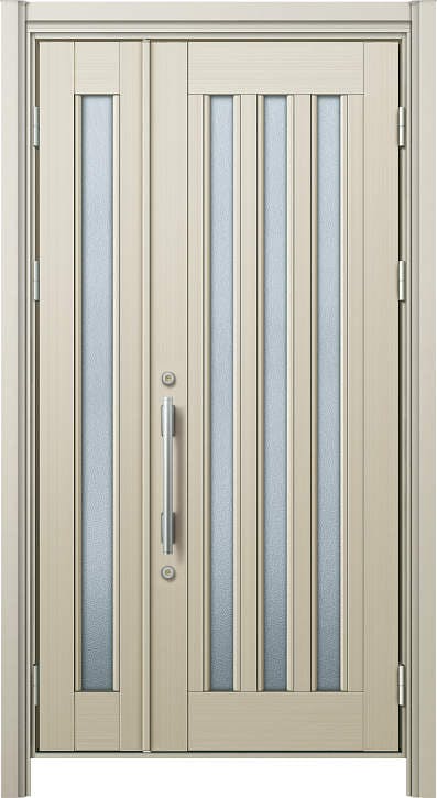 ドアリモ玄関ドアD30 アルミ仕様 S05アルミ色 親子 手動錠（ストレート/クラシックハンドル）｜YKKAP｜カインズリフォーム