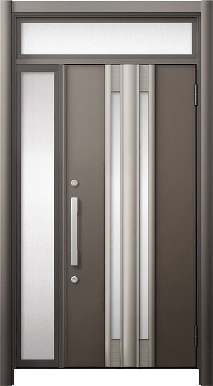 リシェントドア3 断熱K4仕様 G77型 アルミ色 片袖 ランマ有り｜LIXIL｜カインズリフォーム