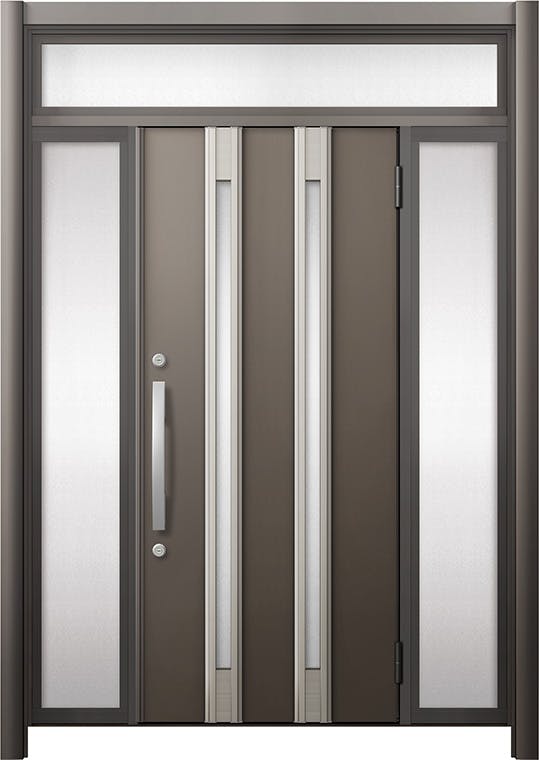 リシェントドア3 断熱K4仕様 M24型 アルミ色 両袖 ランマ有り｜LIXIL｜カインズリフォーム