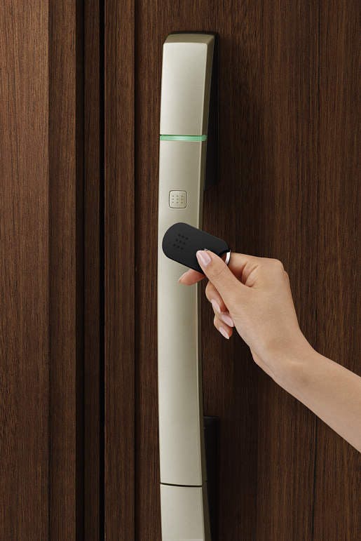 ドアリモ玄関ドアD30 D2仕様 C04T通風 木目色 親子 ポケットキー（ストレートハンドル）｜YKKAP｜カインズリフォーム