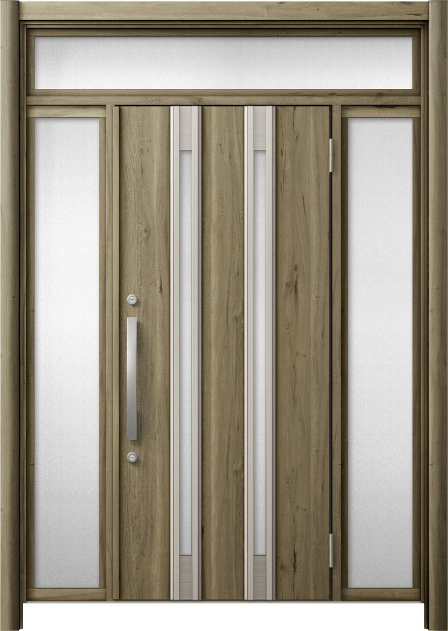 リシェントドア3 断熱K4仕様 M24型 アルミ色 両袖 ランマ有り｜LIXIL｜カインズリフォーム