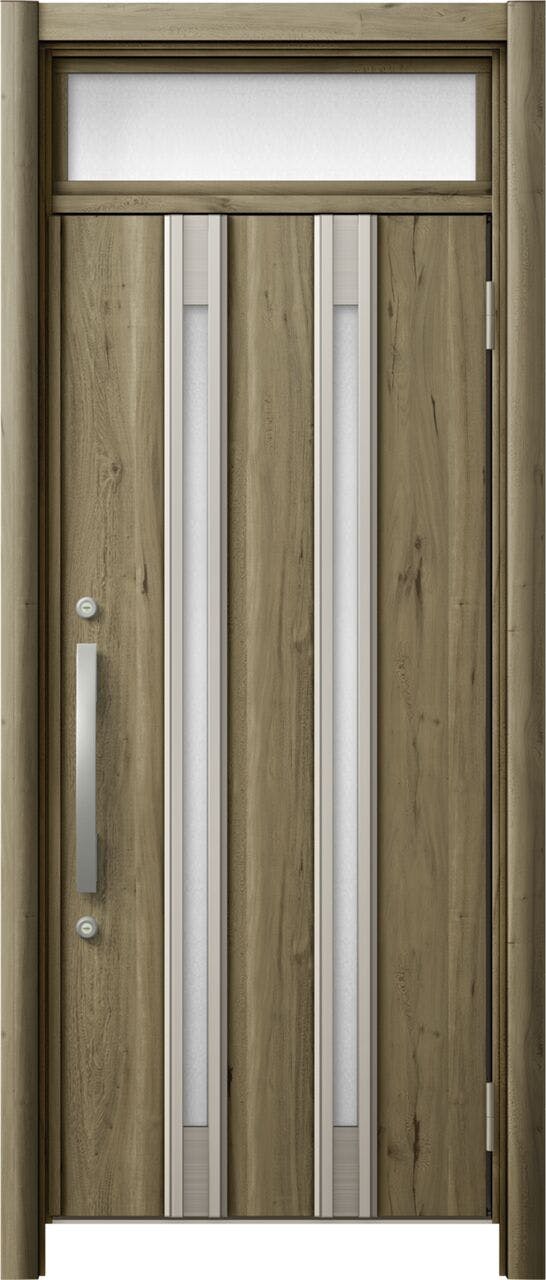 リシェントドア3 断熱K4仕様 M24型 アルミ色 片開き ランマ有り｜LIXIL｜カインズリフォーム