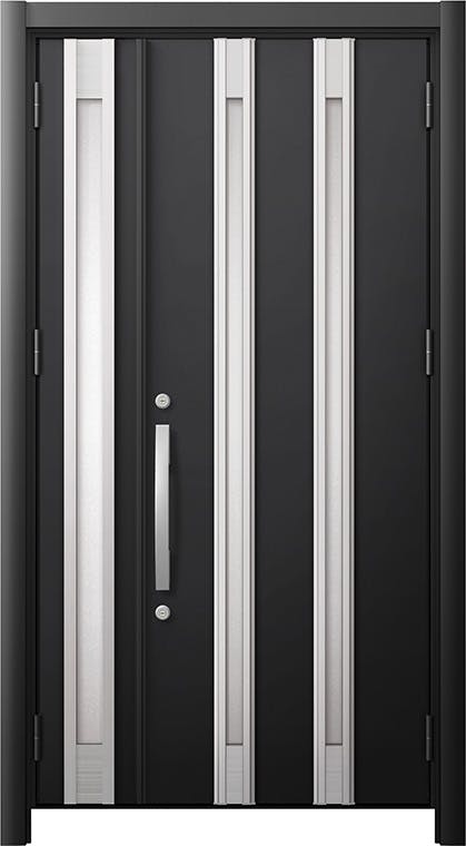 リシェントドア3 断熱K4仕様 M24型 アルミ色 親子（採光有り） ランマ無し｜LIXIL｜カインズリフォーム