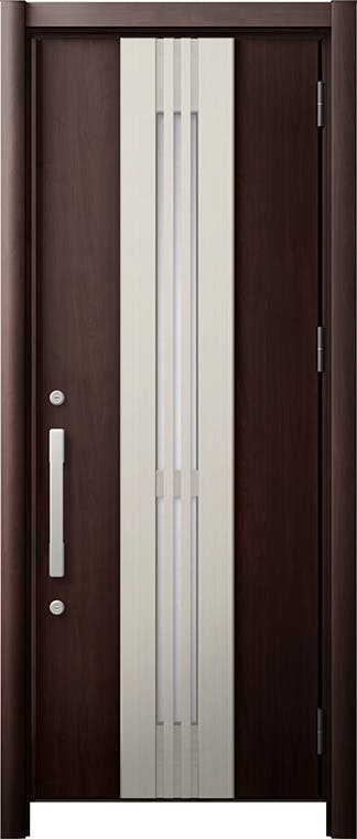 リシェントドア3 断熱K4仕様 M84型 採風タイプ 木目色 片開き ランマ無し｜LIXIL｜カインズリフォーム