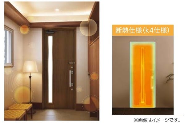 リシェントドア3 断熱K4仕様 M79型 アルミ色 両袖 ランマ有り｜LIXIL｜カインズリフォーム